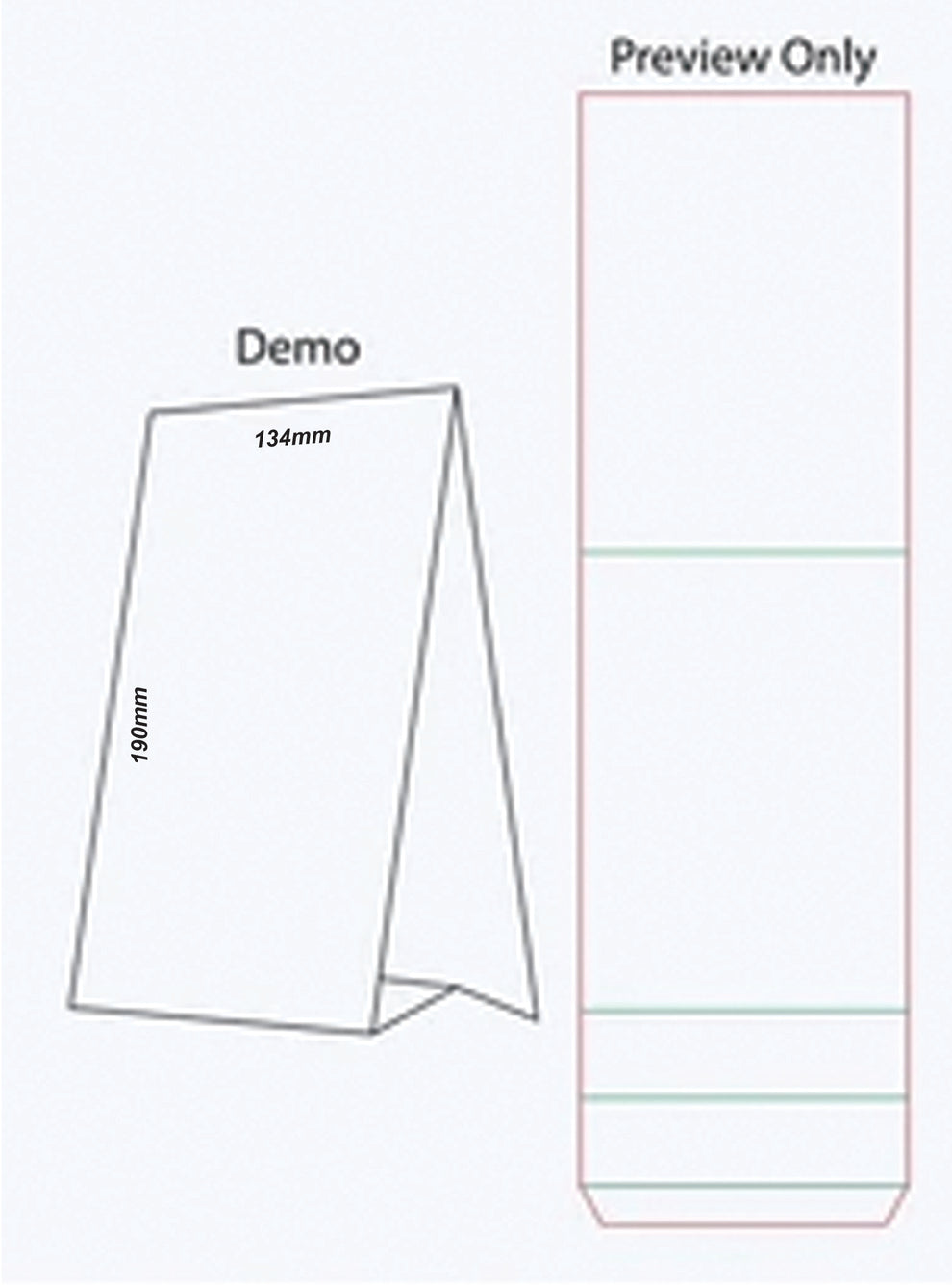 Tent Cards - Customised | Table Display Cards – PM Digital – PM Digital ...