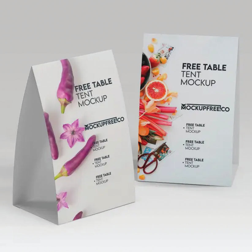 Tent Cards - Customised | Table Display Cards – PM Digital – PM Digital ...